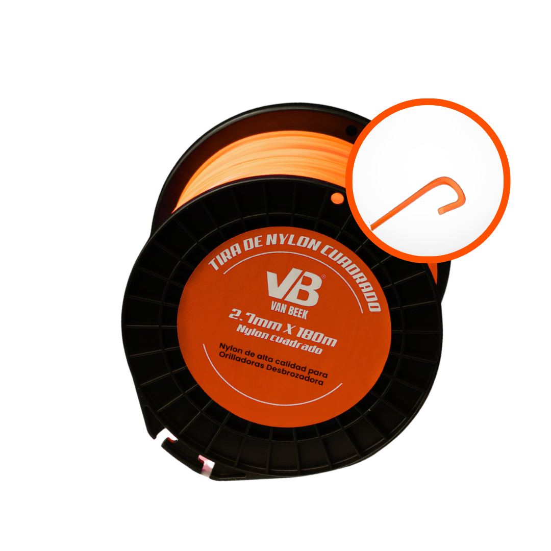 Nylon Cuadrado 2.7mm x 180m para Orilladoras Semi profesionales - van ...