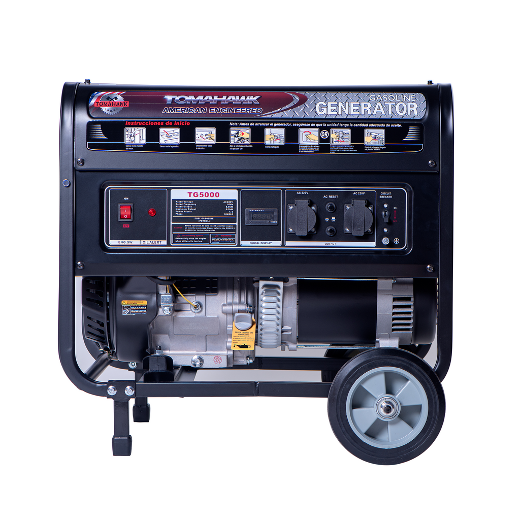 Pack Generador 5.0Kva 21 Amperes partida manual con AVR TG5000 + Aceit ...